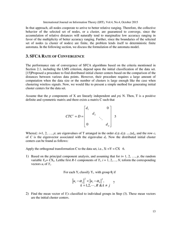 FUZZY CLUSTERING FOR IMPROVED POSITIONING | PDF | Internet of Things | Internet
