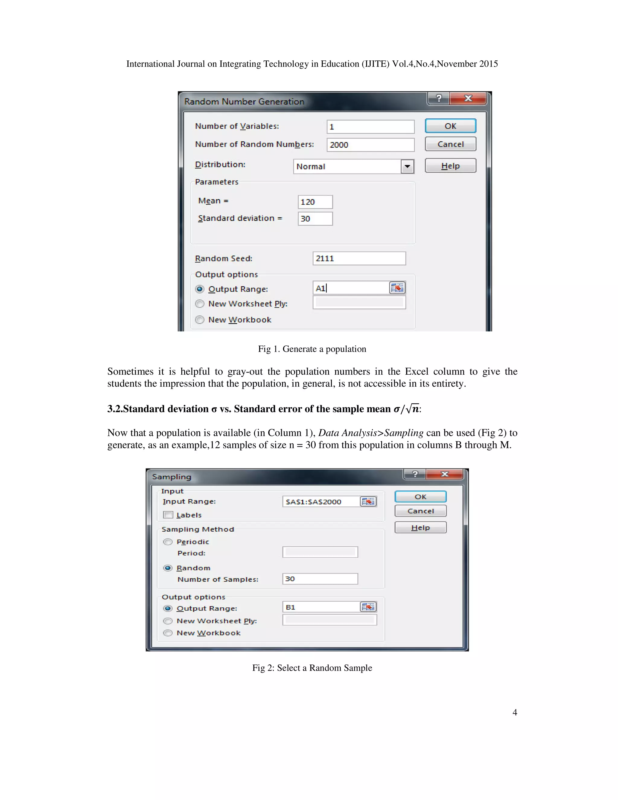 USE OF EXCEL IN STATISTICS: PROBLEM SOLVING VS PROBLEM UNDERSTANDING | PDF
