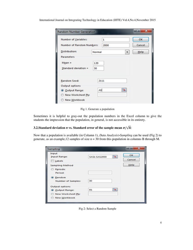 USE OF EXCEL IN STATISTICS: PROBLEM SOLVING VS PROBLEM UNDERSTANDING | PDF