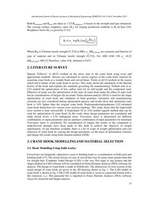 OPTIMIZATION AND FATIGUE ANALYSISOF A CRANE HOOK USING FINITE ELEMENT METHOD | PDF | Physics ...