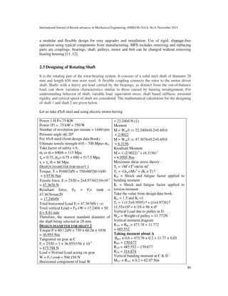 DESIGN AND DEVELOPMENT OF MACHINE FAULT SIMULATOR (MFS) FOR FAULT ...