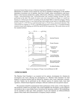 DESIGN AND DEVELOPMENT OF MACHINE FAULT SIMULATOR (MFS) FOR FAULT DIAGNOSIS | PDF