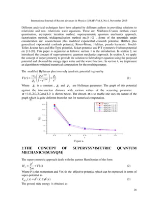 BOUND STATE SOLUTION TO SCHRODINGER EQUATION WITH MODIFIED HYLLERAAS PLUS INVERSELY QUADRATIC ...