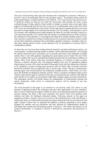 TEMPORALLY EXTENDED ACTIONS FOR REINFORCEMENT LEARNING BASED SCHEDULERS | PDF