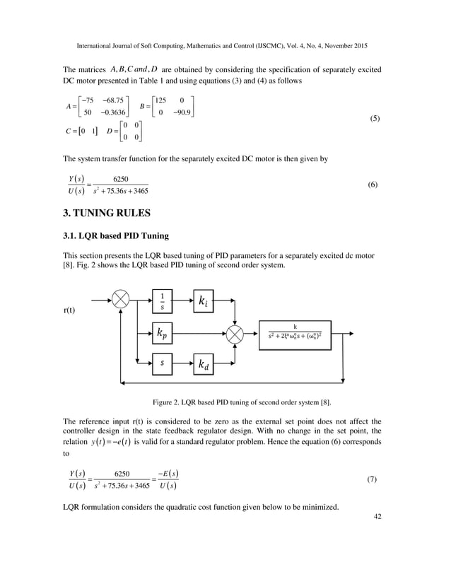 OPTIMAL PID CONTROLLER DESIGN FOR SPEED CONTROL OF A SEPARATELY EXCITED DC MOTOR: A FIREFLY ...