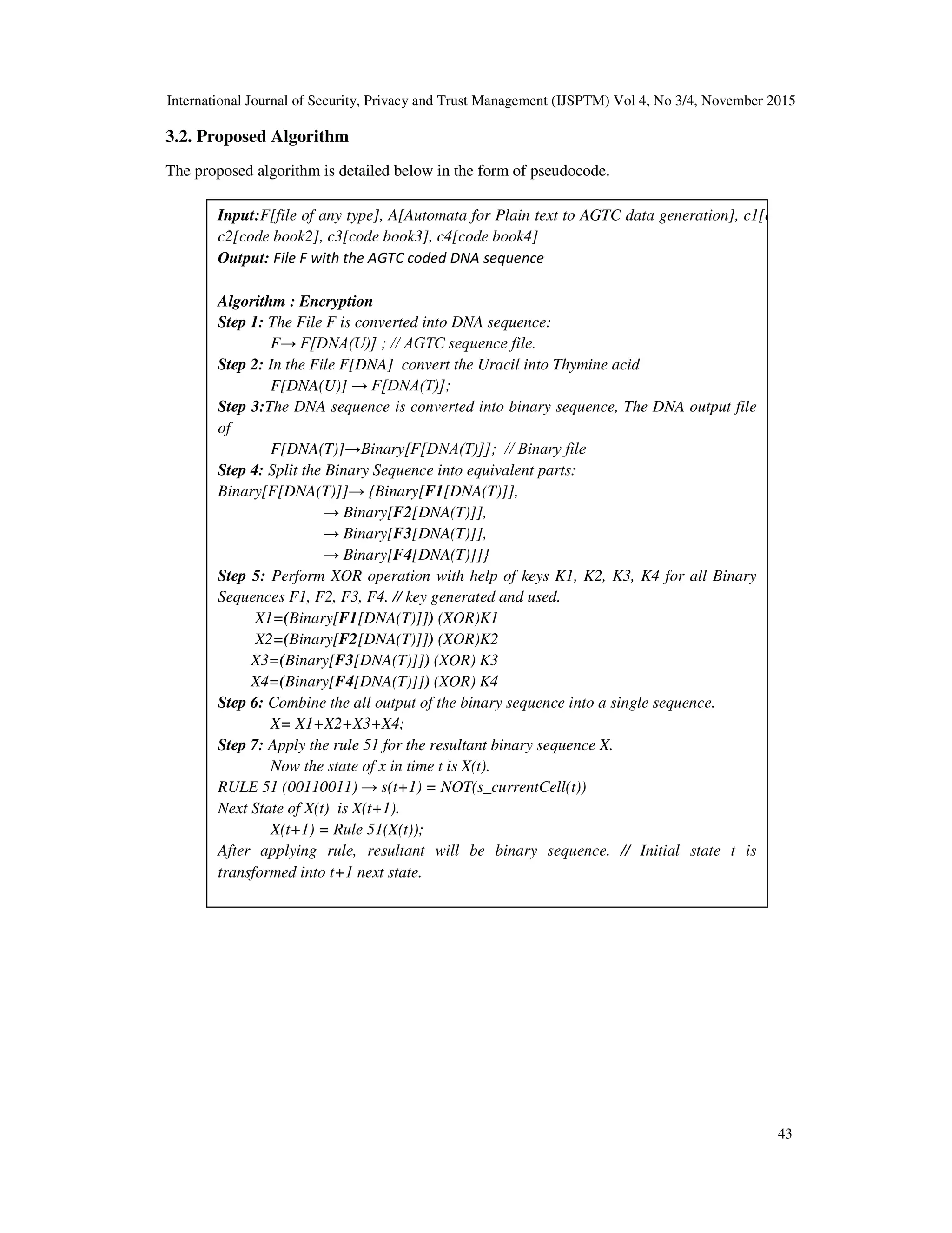A Novel Dna Encryption System Using Cellular Automata Pdf