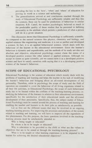 Advanced Educational Psychology 2nd Edition S.K. Mangal | PDF
