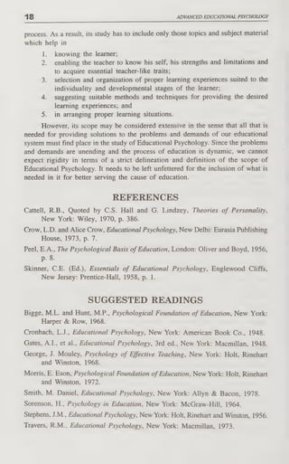 Advanced Educational Psychology 2nd Edition S.K. Mangal | PDF