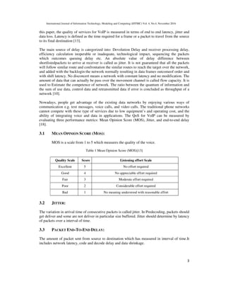 Comparative Study for Performance Analysis of VOIP Codecs Over WLAN in Nonmobility Scenarios | PDF