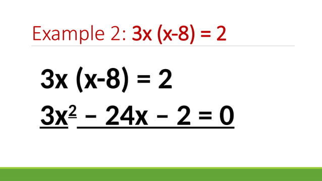 EQUATIONS TRANSFORMABLE IN QUADRATIC EQUATIONS | PPTX