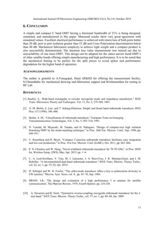 DESIGN AND FABRICATION OF COMPACT AND HIGH PERFORMANCE C BAND OMT | PDF