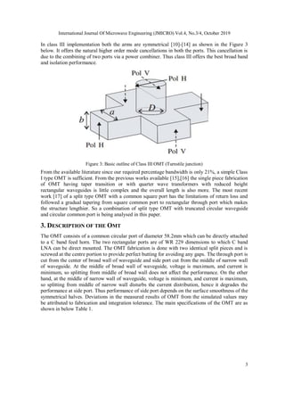 DESIGN AND FABRICATION OF COMPACT AND HIGH PERFORMANCE C BAND OMT | PDF