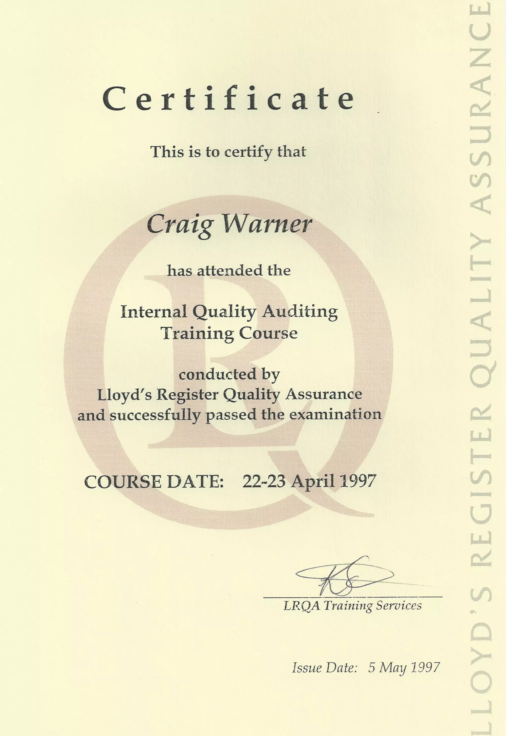 Internal Quality Auditing Training Course | PDF | Educational ...