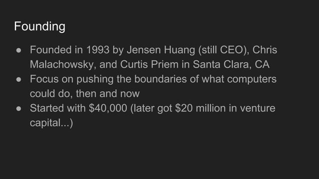 EECS441 Tom Wilcox Nvidia Presentation | PDF