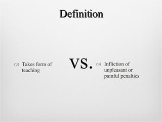 442 Discipline Vs. Punishment | PPT