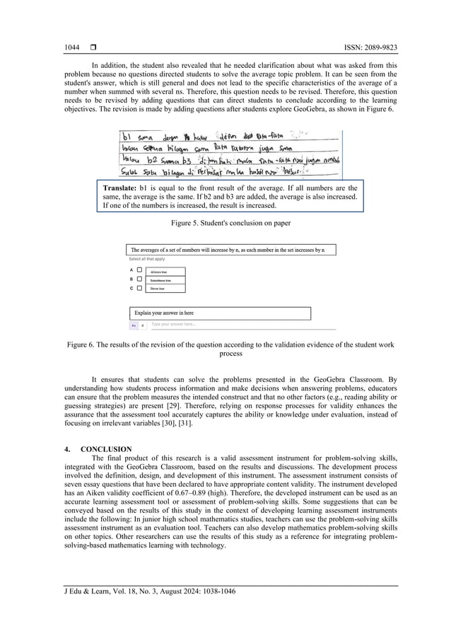 Designing mathematics problem-solving assessment with GeoGebra ...