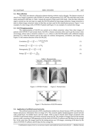 Combination of gray level co-occurrence matrix and artificial neural networks for classification ...