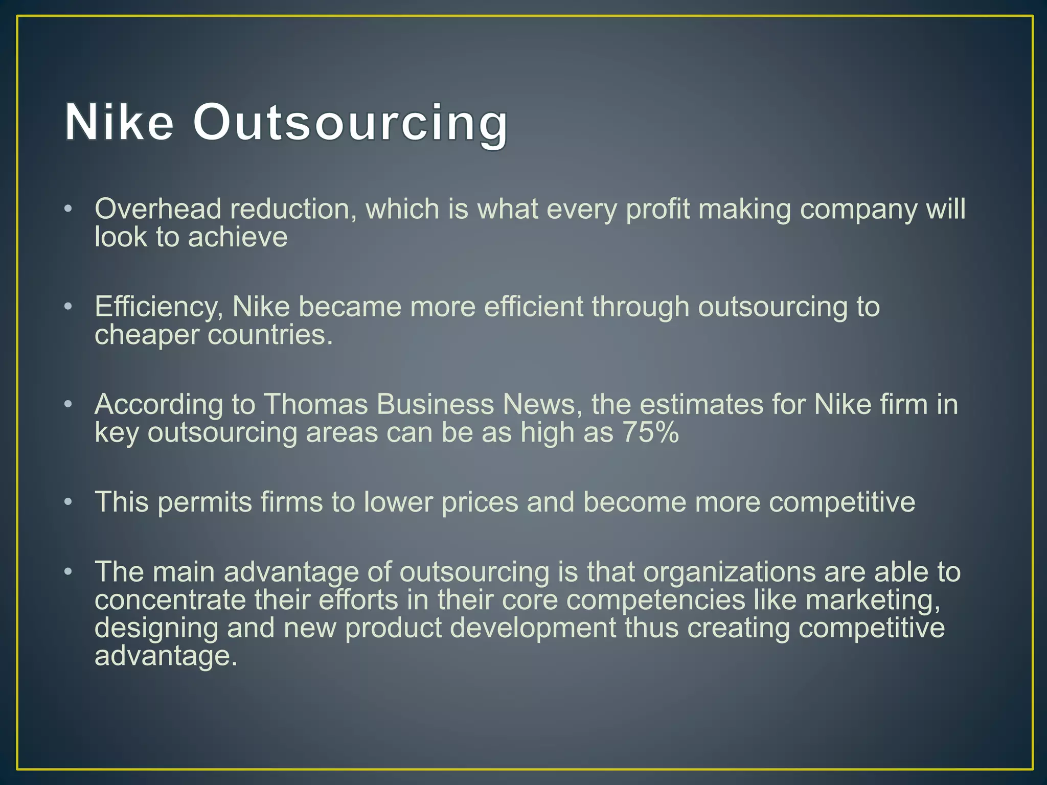 Supply Chain Management-Nike | PPTX