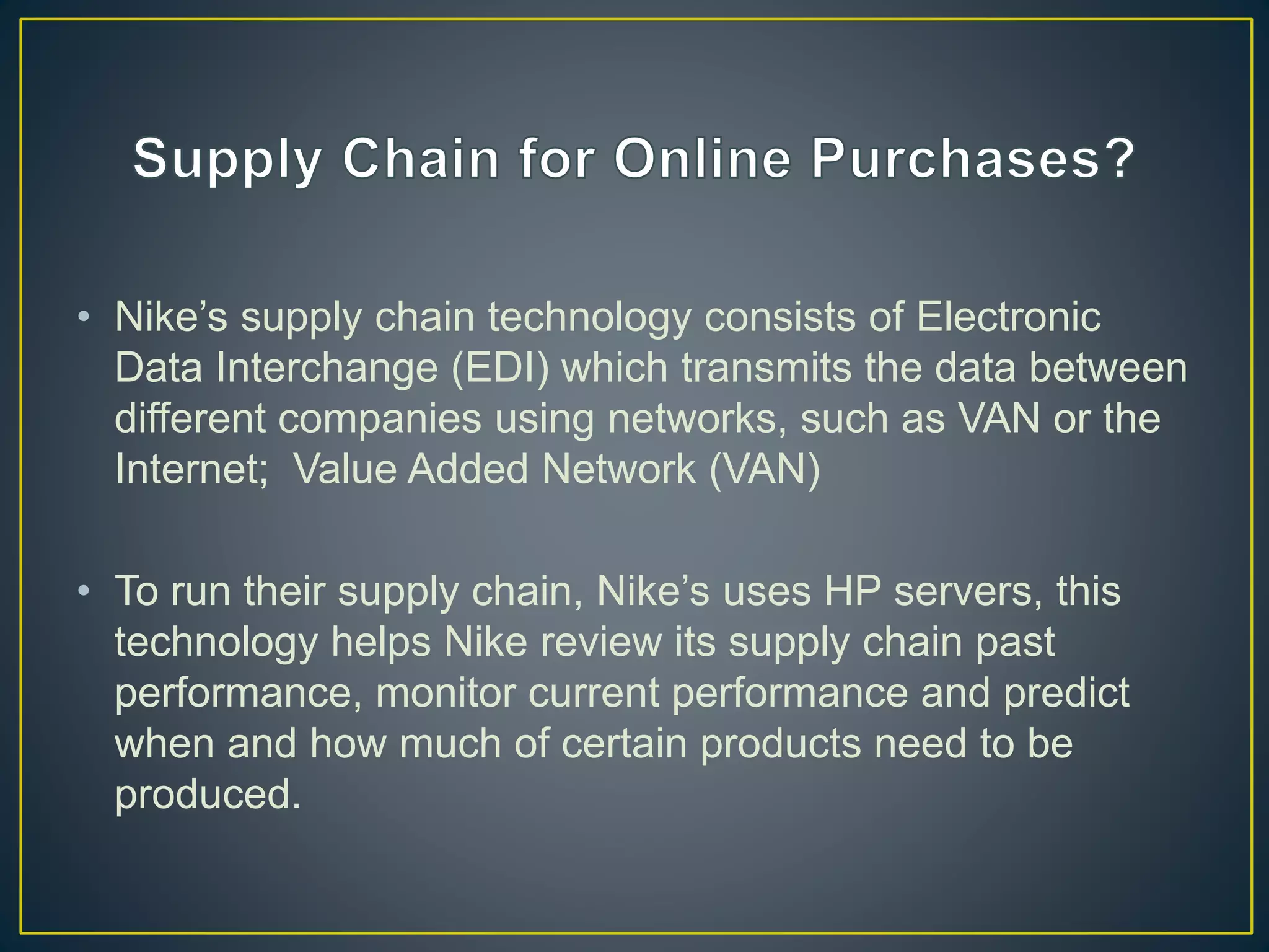 Supply Chain Management-Nike | PPTX