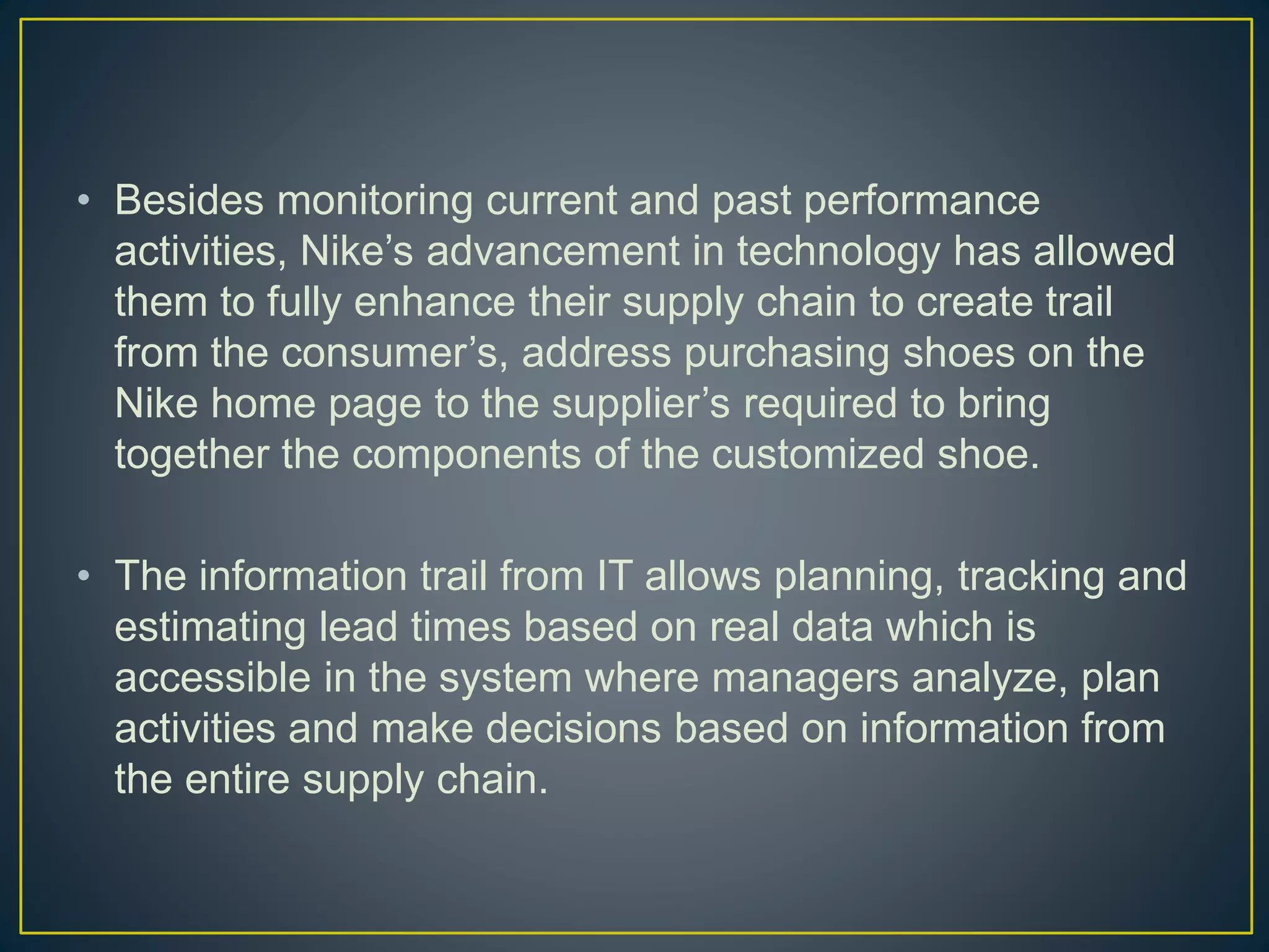 Supply Chain Management-Nike | PPTX
