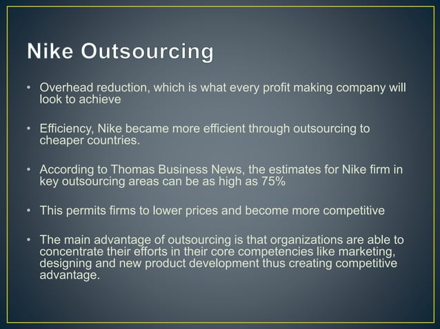 Supply Chain Management-Nike | PPTX