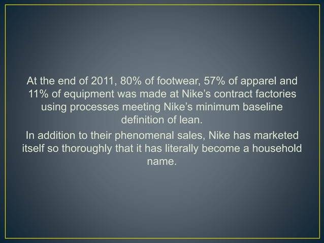 Supply Chain Management-Nike | PPTX