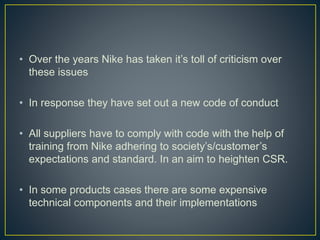 Supply Chain Management-Nike | PPTX