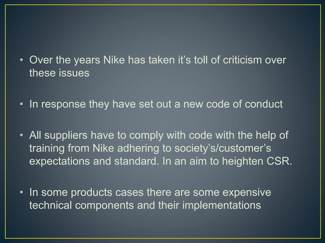 Supply Chain Management-Nike | PPTX