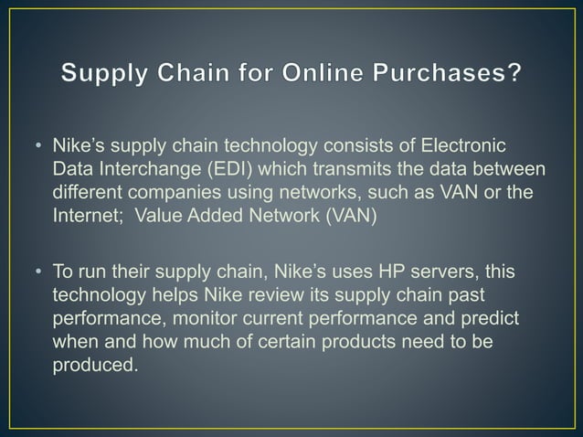 Supply Chain Management-Nike | PPTX
