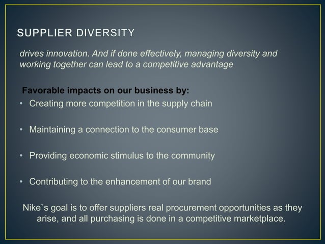 Supply Chain Management-Nike | PPTX