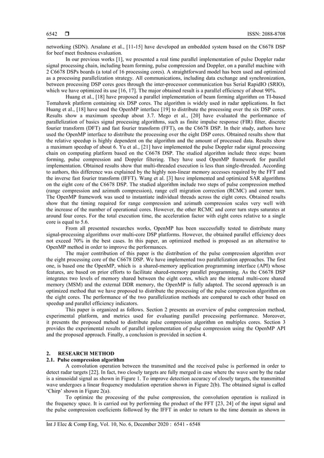 Parallel implementation of pulse compression method on a multi-core ... Parallel implementation of pulse compression method on a multi-core ...