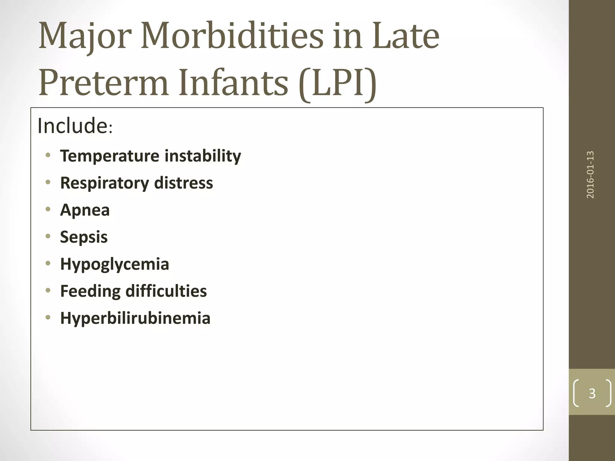 Late Preterm Infants Nursing Care | PPTX | Pregnancy | Reproductive Health