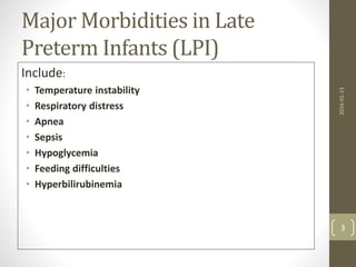 Late Preterm Infants Nursing Care | PPTX