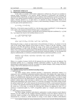 A new optimal strategy for energy minimization in wireless sensor ...