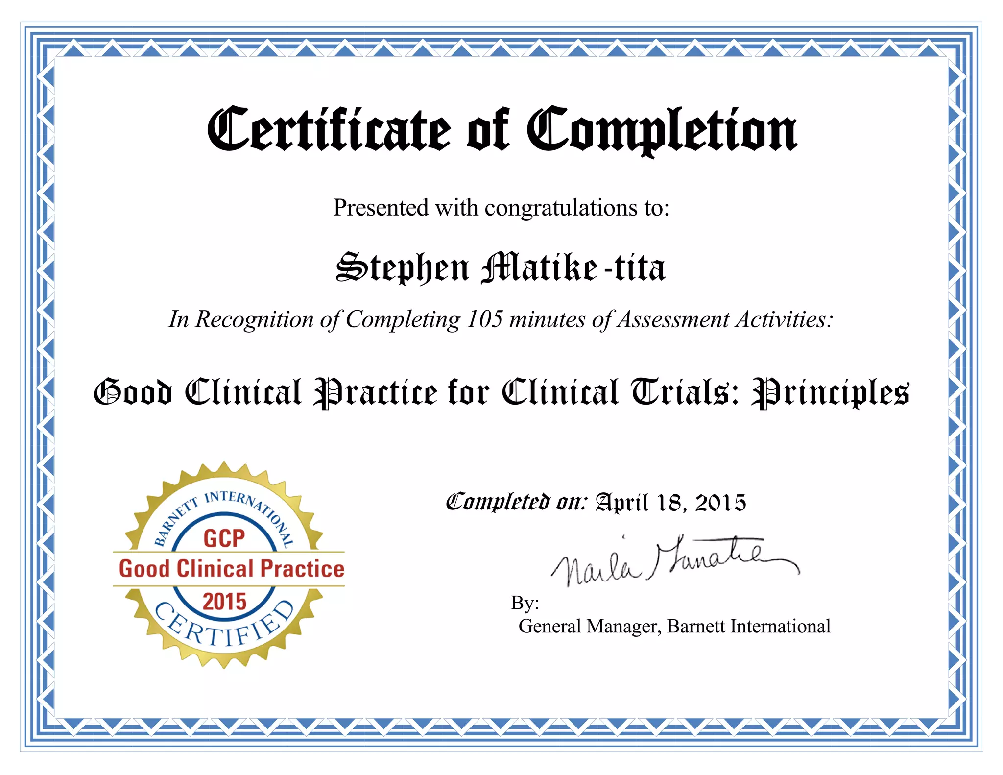 certificate of GCPP | PPT