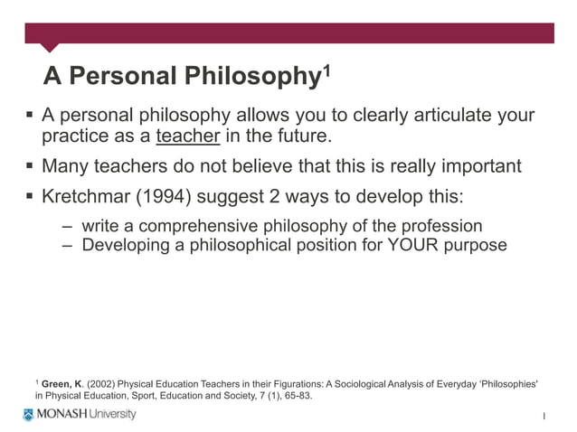 4423 personal philosophies_2012 | PPT