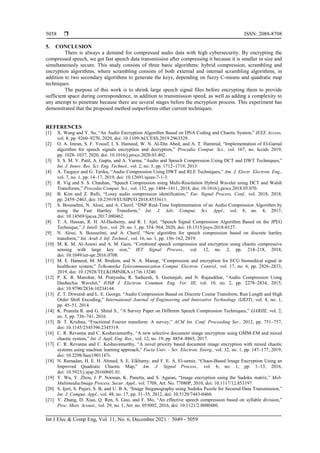 Speech signal compression and encryption based on sudoku, fuzzy C-means and threefish cipher | PDF