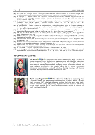 The role of instructional quality on online learning intentions of university students: The ...