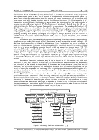 Malware threat analysis techniques and approaches for IoT applications: a review | PDF