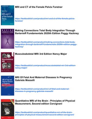 Fundamentals of Body MRI Christopher Roth | PDF