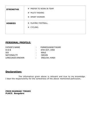 PREM Resume | DOCX