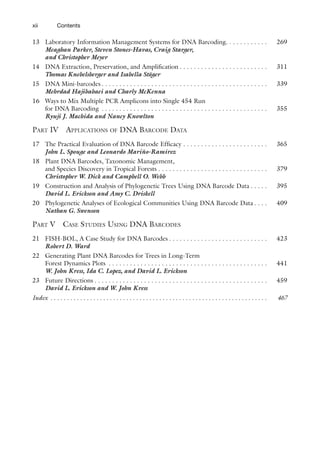 DNA Barcodes Methods and Protocols 2012th Edition W. John Kress | PDF