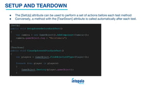 Unit testing in Unity | PDF | Web Development | Internet