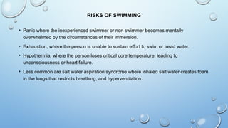 SWIMMING powerpoint to help you swims in | PPT