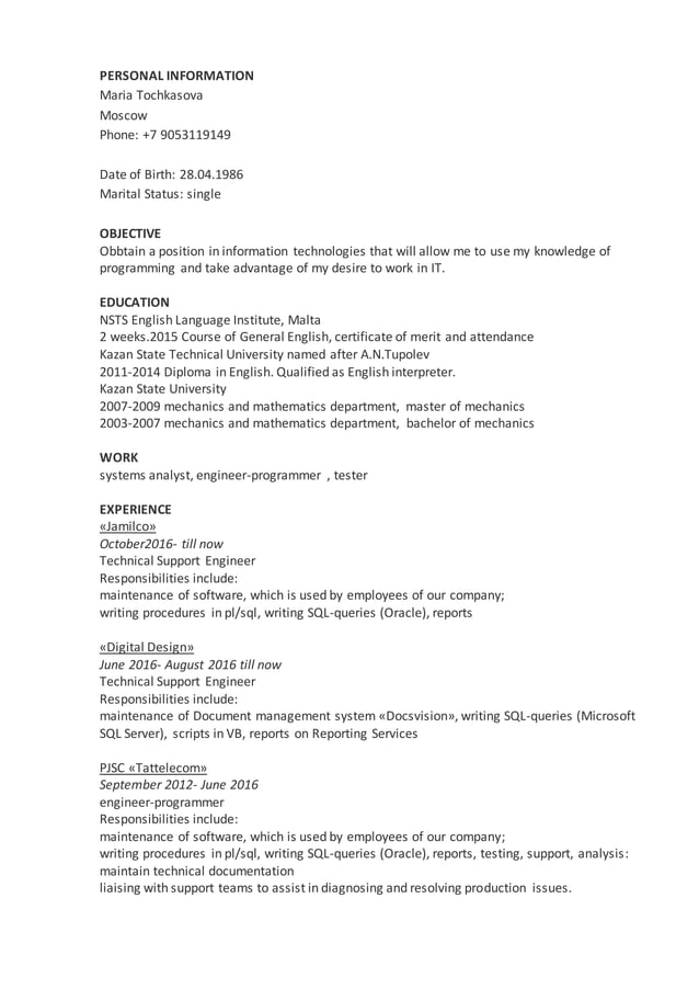 my CV2 | PDF