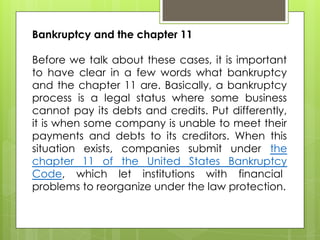 Three successful American cases overcoming bankruptcy | PPT