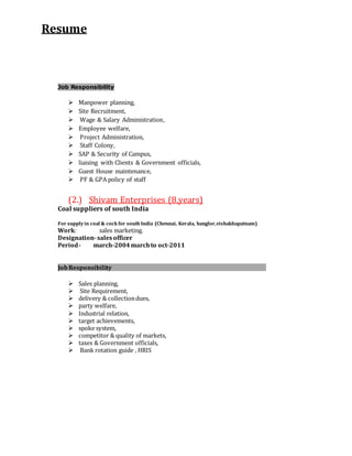 resume kamal Nayan (19) | PDF