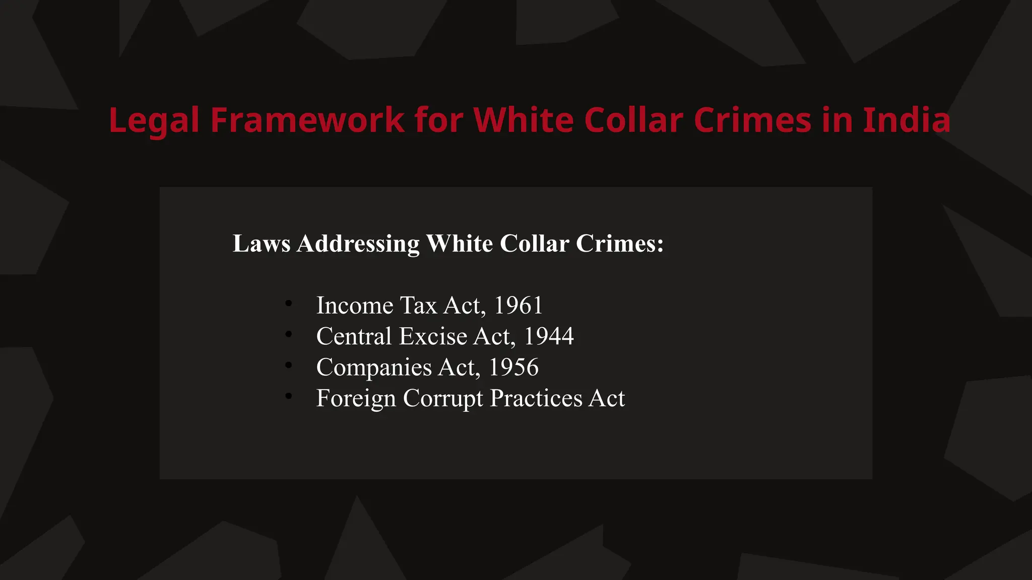 What are White Collar Crimes and its types.pptx
