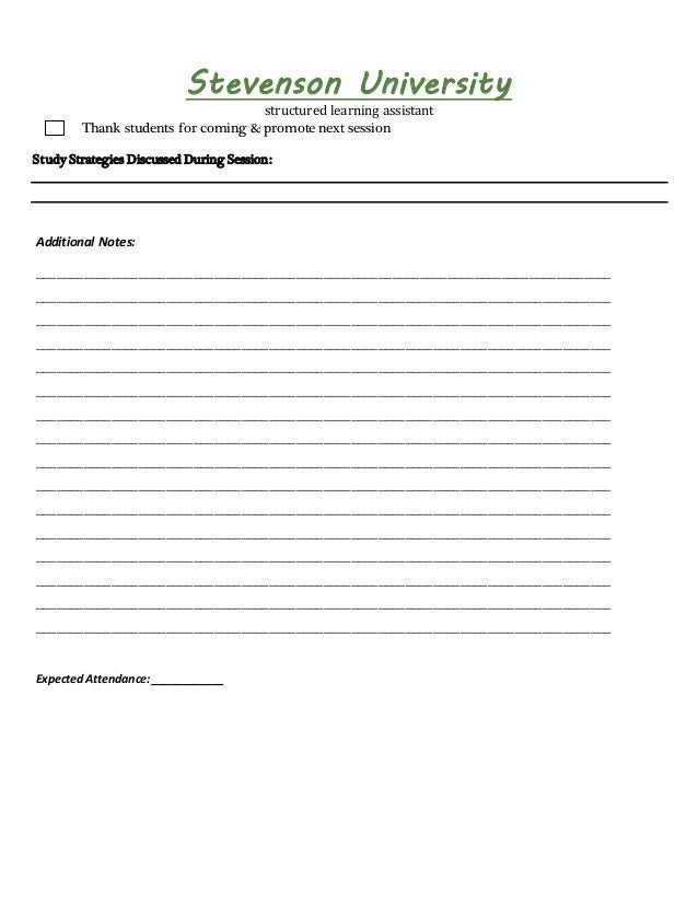 Session Plan Template