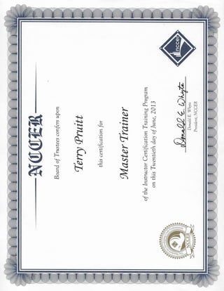 NCCER Certificate | PDF